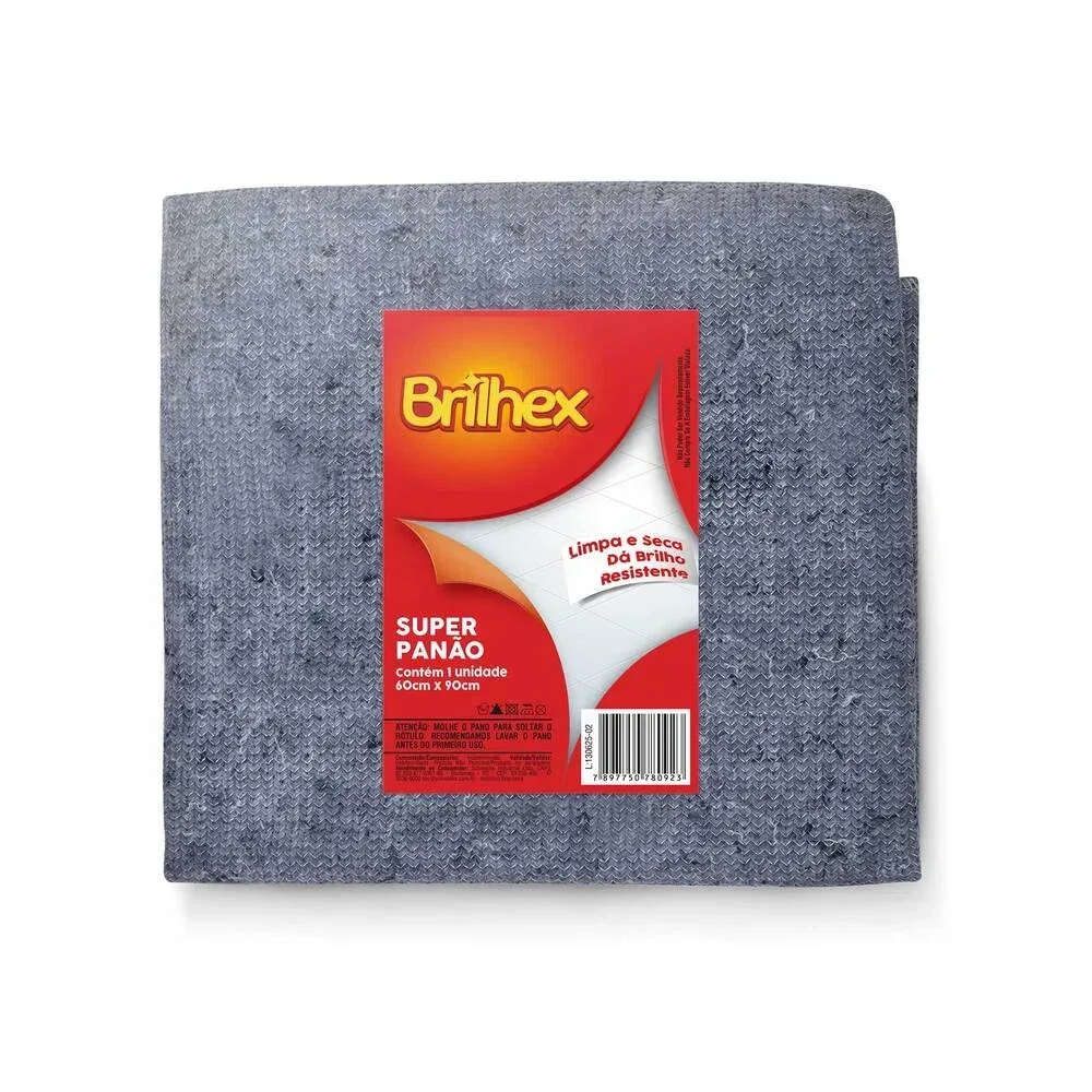 Lojão Oba Oba | Pano de Piso Super Panao Azul com 60x90 Marca Brilhex